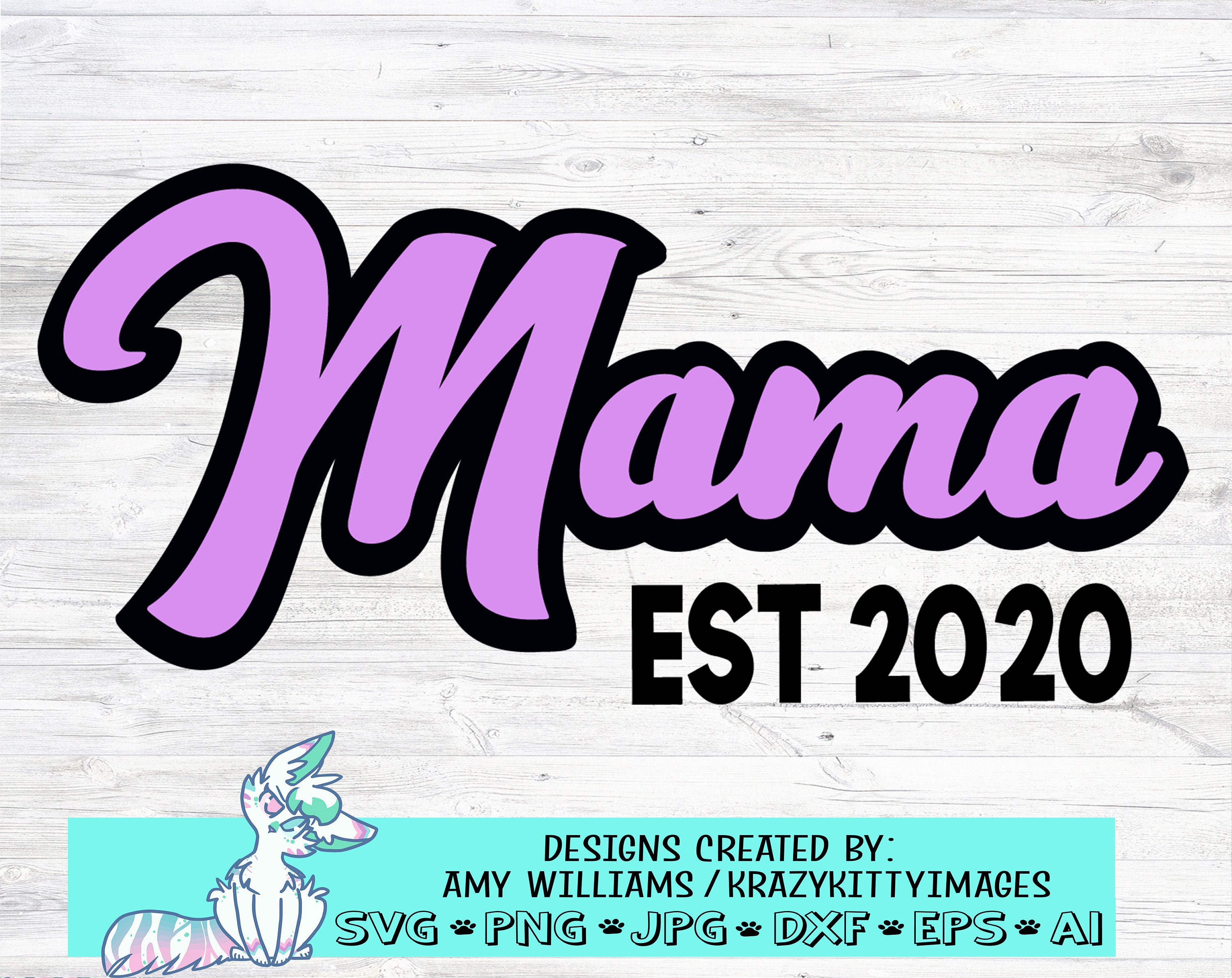 Mama Est 2020 Svg Baby Announcement Svg Pregnancy - Etsy