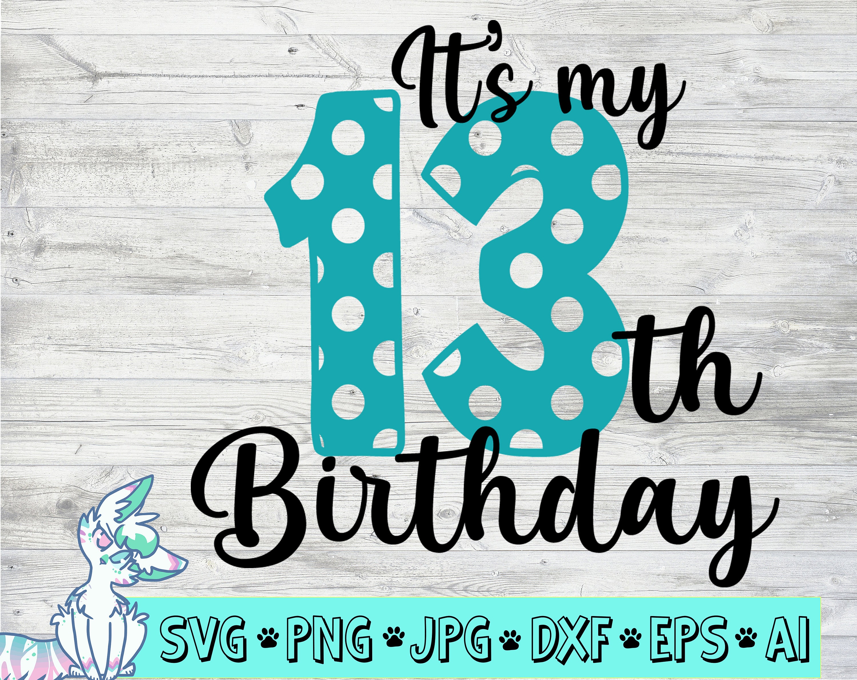 13th Birthday Svg Thirteenth Birthday Svg Official Teenager - Etsy