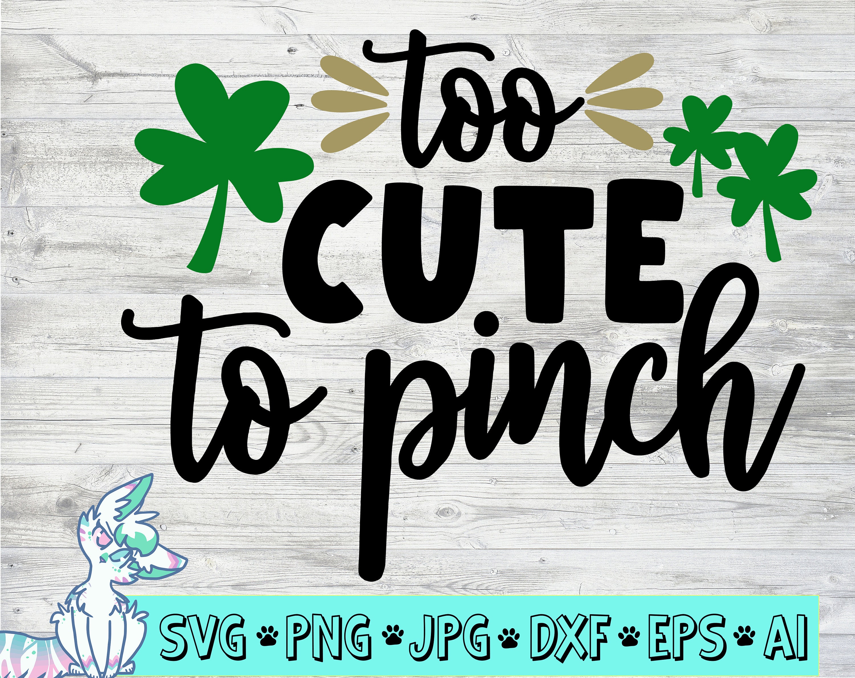 Too Cute to Pinch Svg Pinch Proof Svg Cute St Patrick's - Etsy Singapore