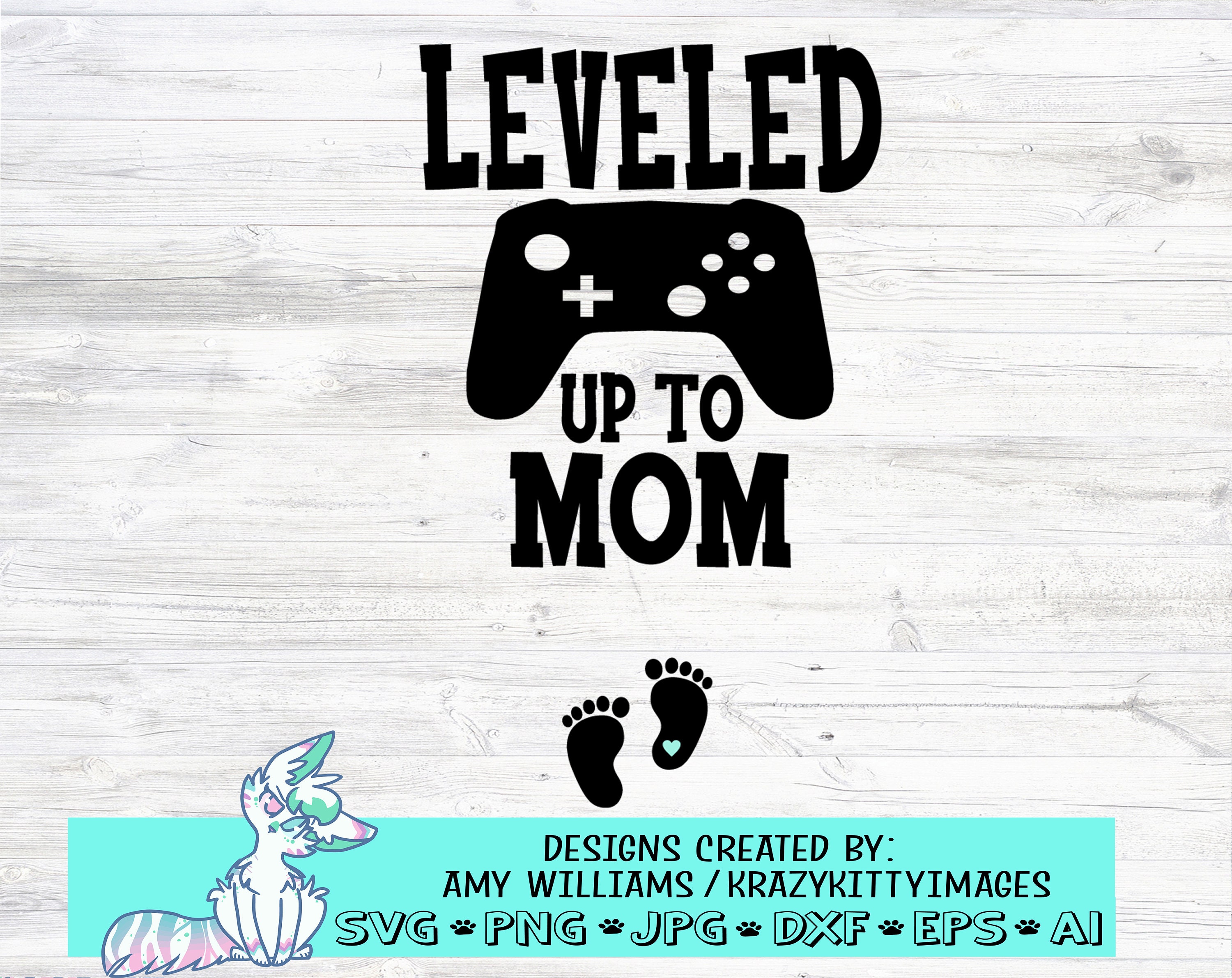 Leveled up to Mom Svg New Mom Svg Pregnancy Announcement | Etsy