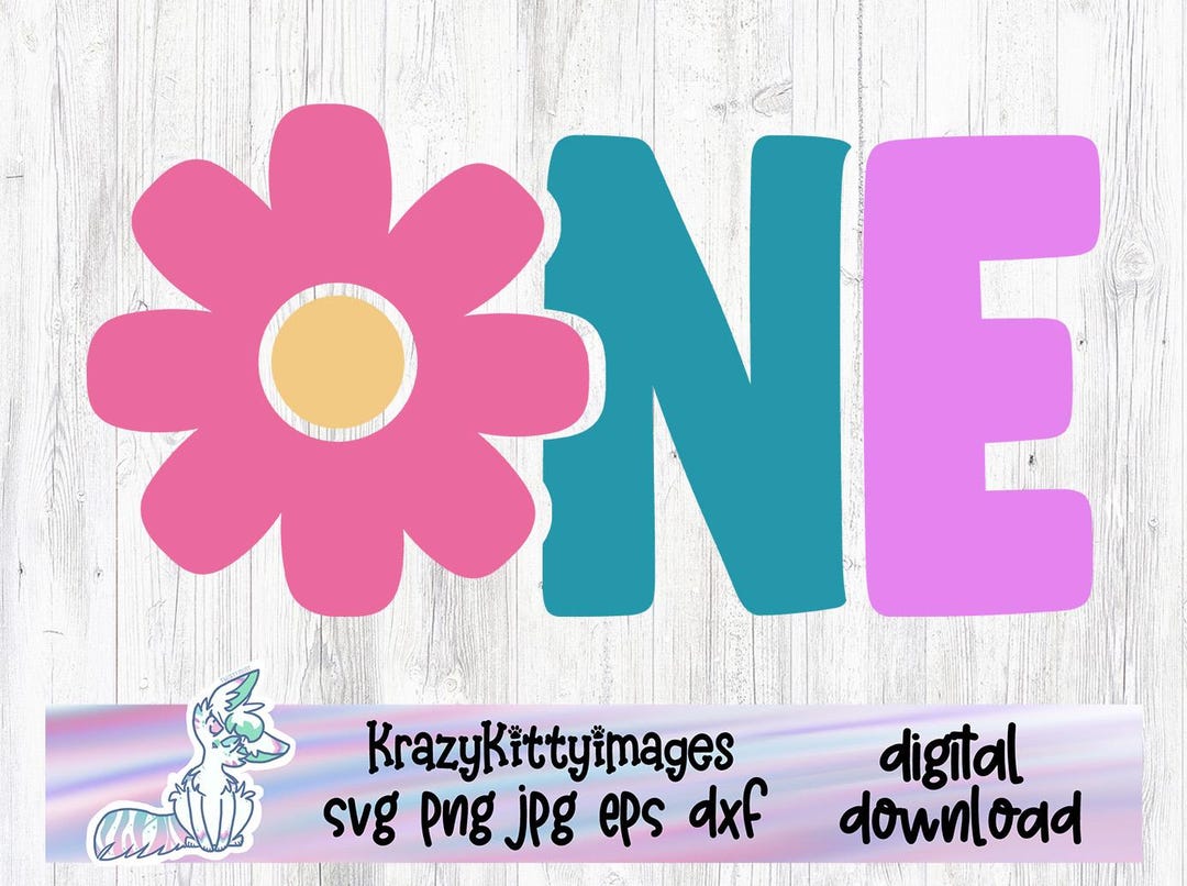 Daisy First Birthday SVG: Boho Girl Cut File (digital Download) - Etsy
