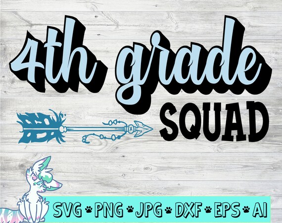 Fourth Grade Squad Svg 4th Grade Squad Svg Fourth Grade Svg - Etsy