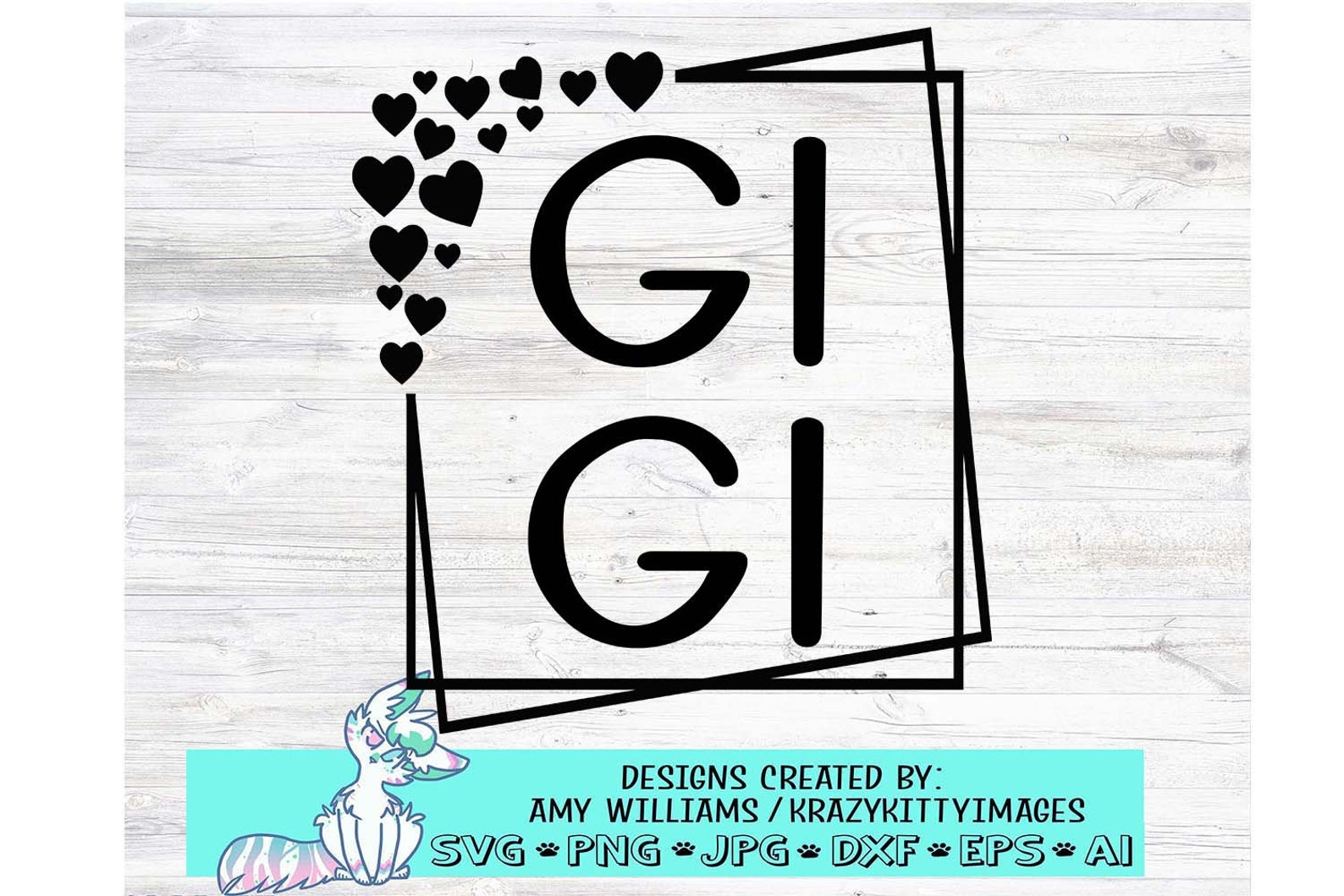 Gigi Svg Gigi Shirt Svg Gigi Square Svg Mother's Day - Etsy
