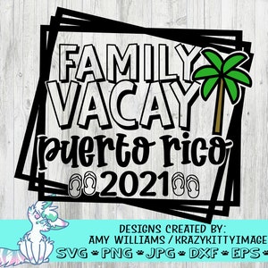 Puerto Rico SVG Family Vacation SVG Puerto Rico Here We | Etsy