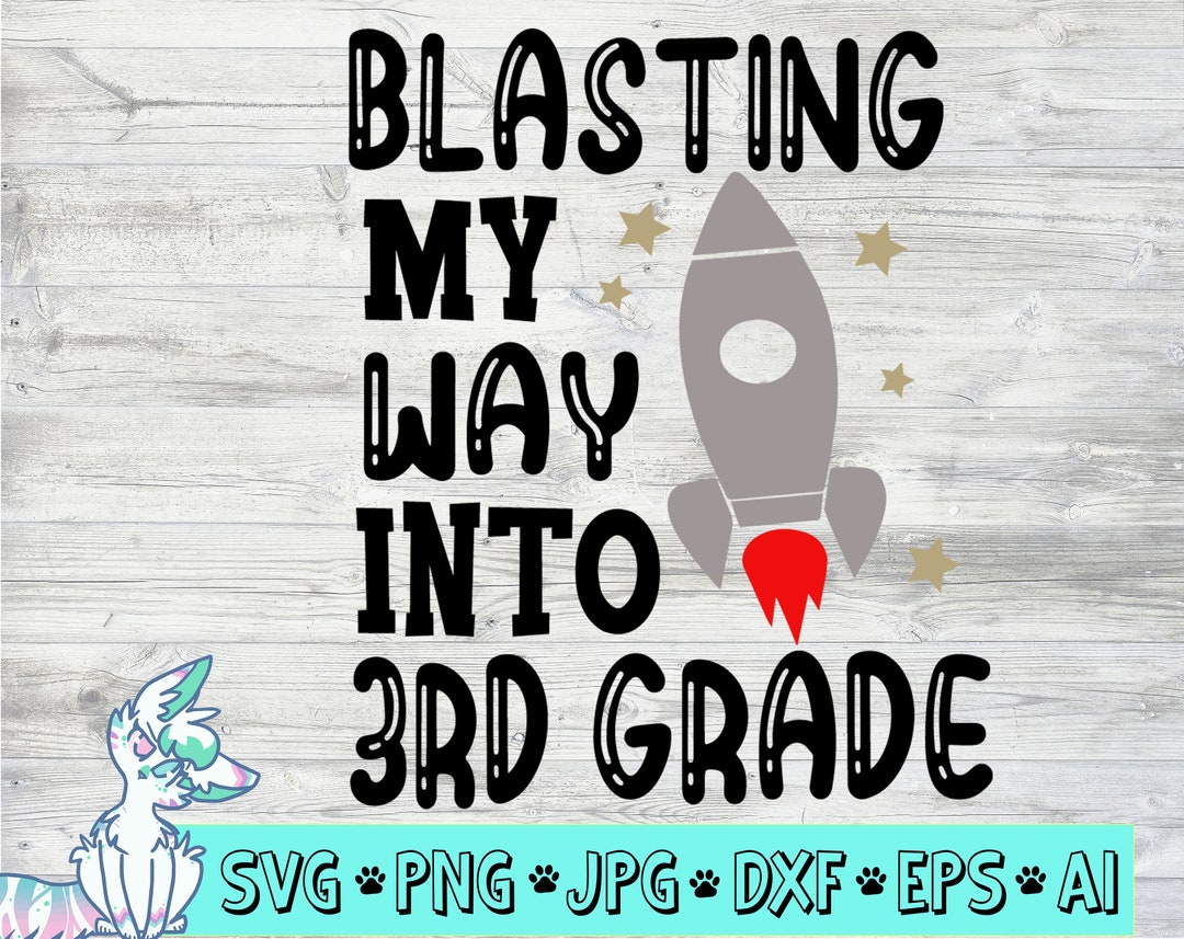 Back to School, 3rd Grade SVG, School Cut File, School Shirt, Svg File ...