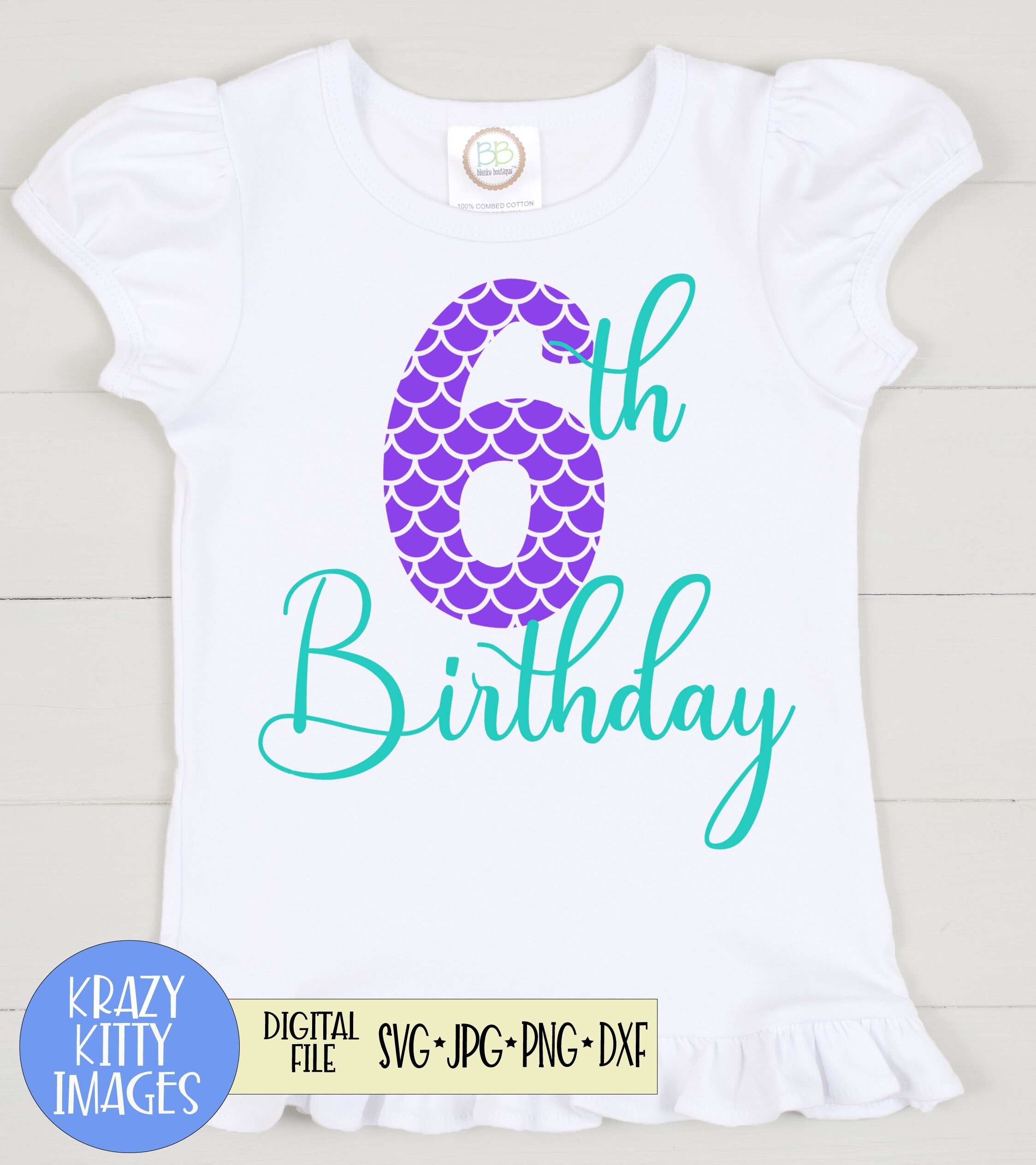 Mermaid Svg Mermaid Birthday Birthday Girl Printable for | Etsy