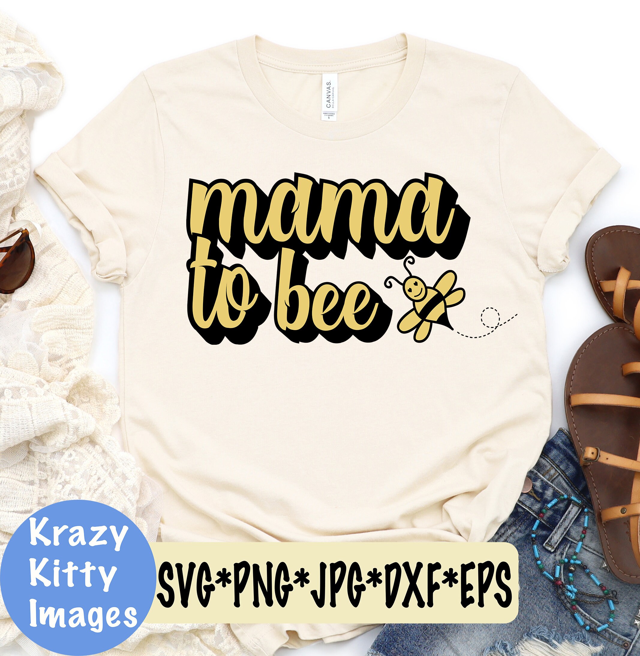 Mama to Be Svg Mama to Bee Svg Bee Svg Cut File Pregnancy - Etsy