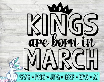 Birthday King SVG Bundle Kings Are Born in SVG Bundle - Etsy