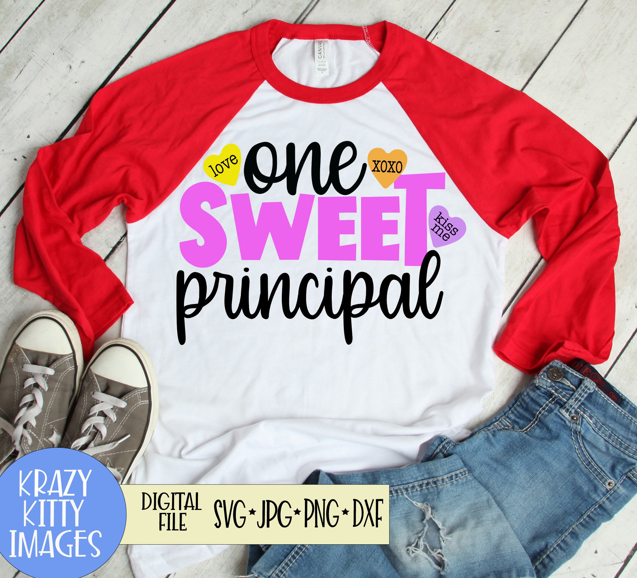 One sweet principal svg principal valentines day svg | Etsy