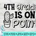 4th Grade Svg 4th Grade is on Point Svg Back to School Svg - Etsy