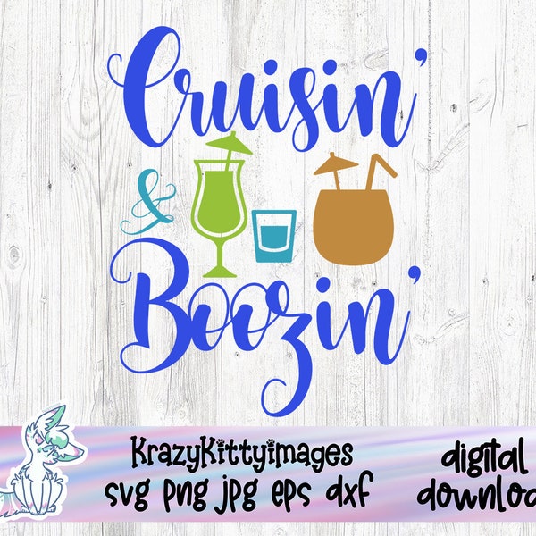 Cruisin and Boozin Png - Etsy