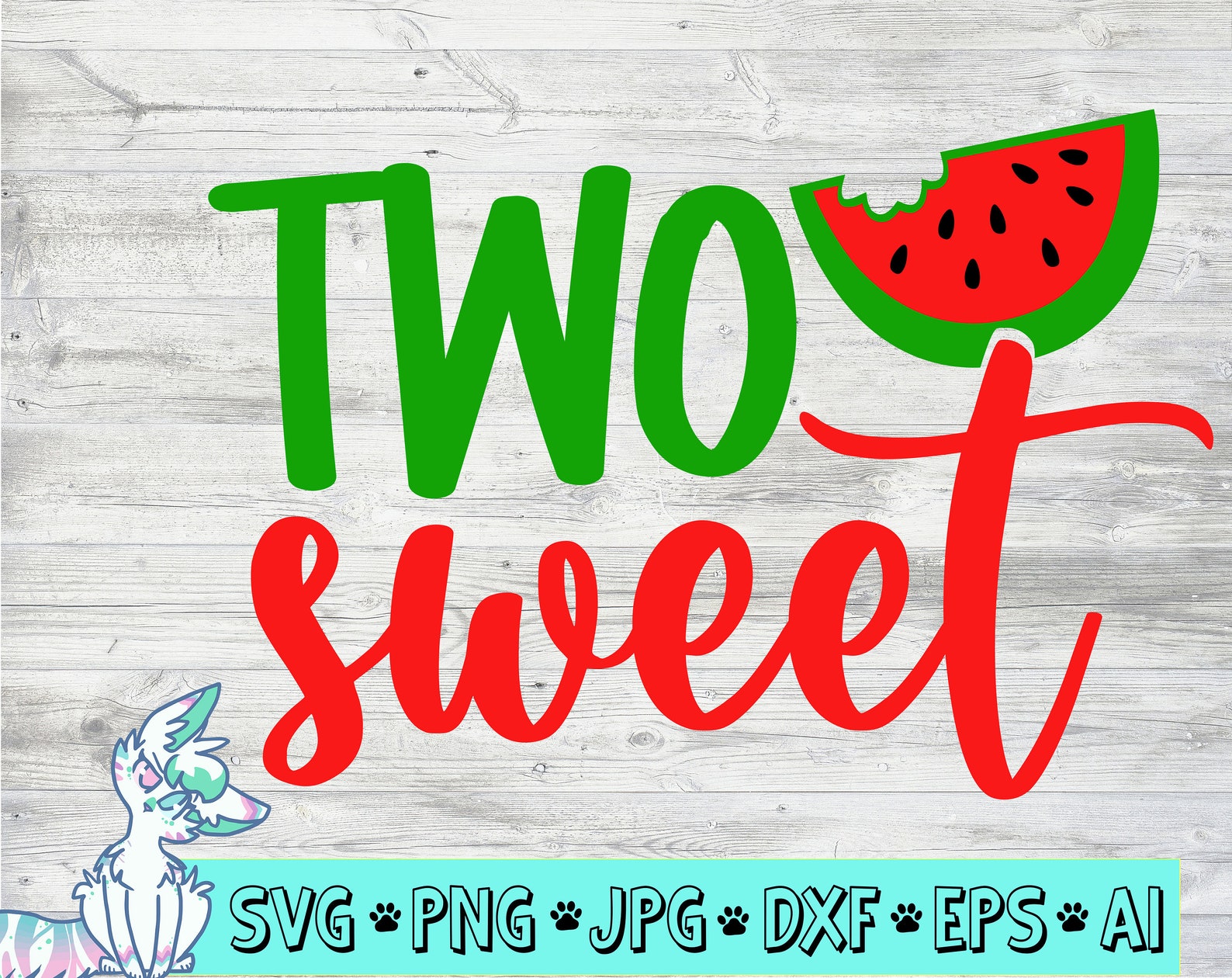Two Sweet SVG 2nd Birthday Cut File Two Year Old Saying - Etsy