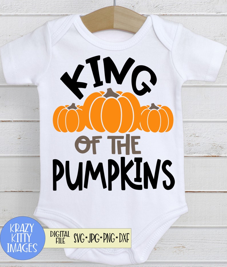 King of the Pumpkins Svg Pumpkin Patch Svg Boys Halloween - Etsy