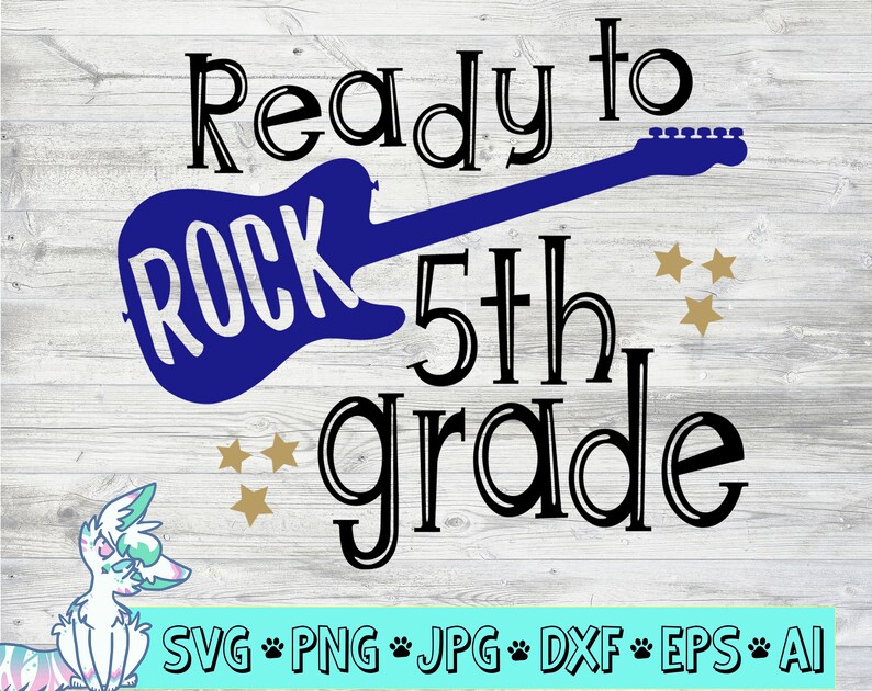Back to School SVG 5th Grade Rocks Teacher Svg 5th Grade | Etsy