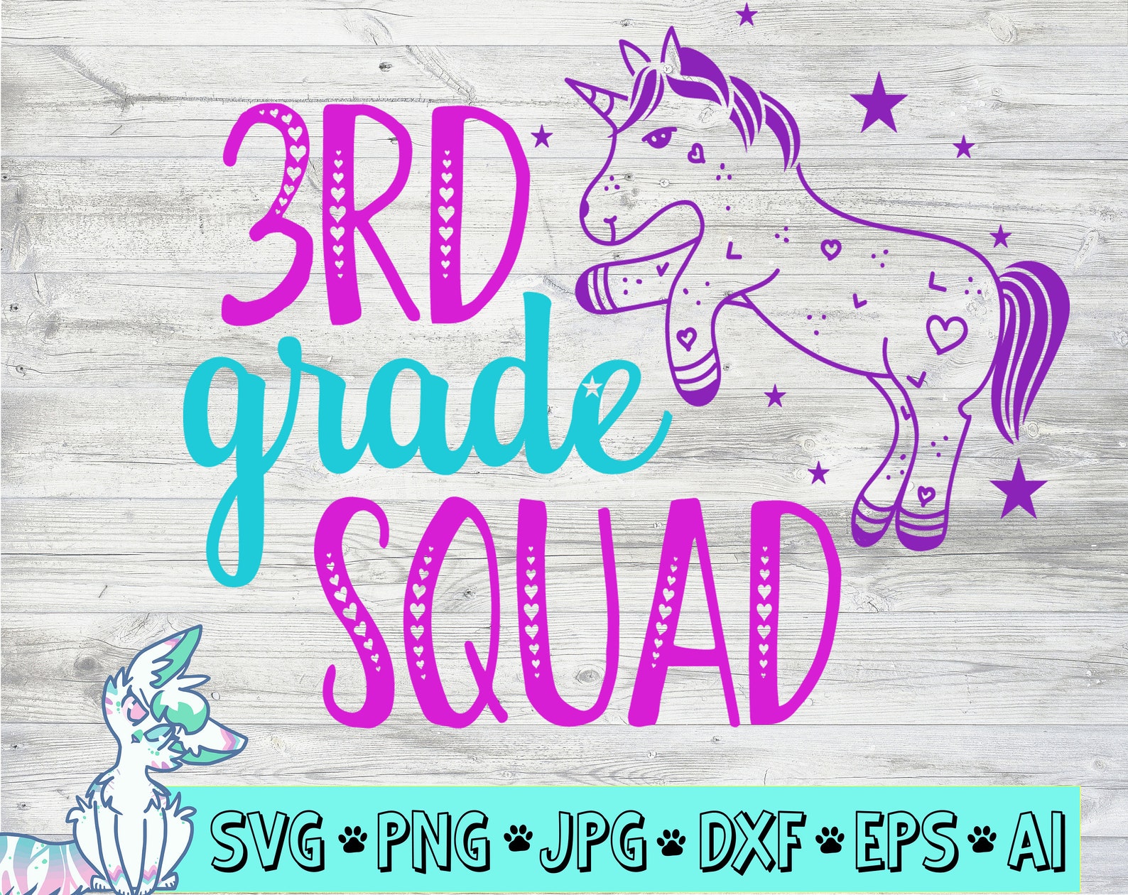 Third Grade Svg 3rd Grade Svg Teacher Svg 3rd Grade Squad | Etsy