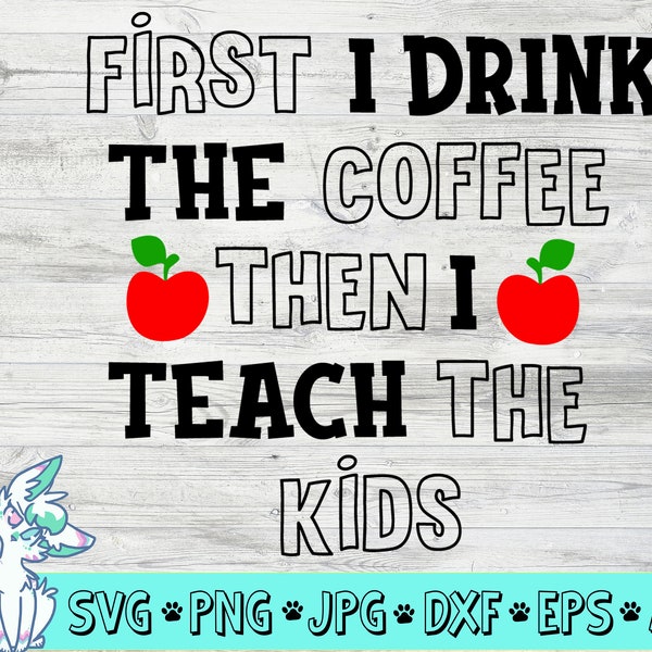 First I Drink Coffee - Etsy