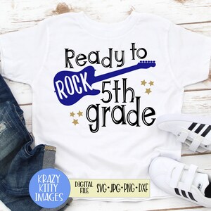 Back to School SVG, 5th Grade Rocks, Teacher Svg, 5th Grade Cut File ...