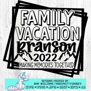Branson SVG Family Vacation SVG Missouri Here We Come Vacay - Etsy