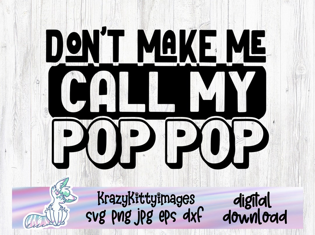 My Favorite People Call Me Pop Pop SVG, Fathers Day PNG File, Instant ...
