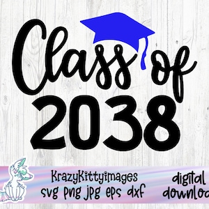 Class of 2038 SVG, Pre-school Graduation Svg, Class of 2024 Prek Svg ...