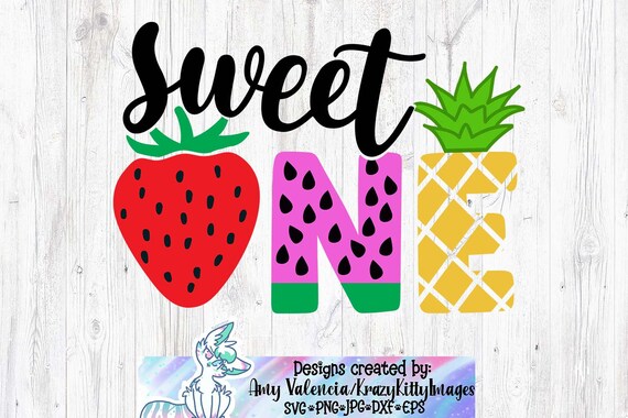 Sweet One Girls 1st Birthday Svg Cut File Cricut Cameo First - Etsy