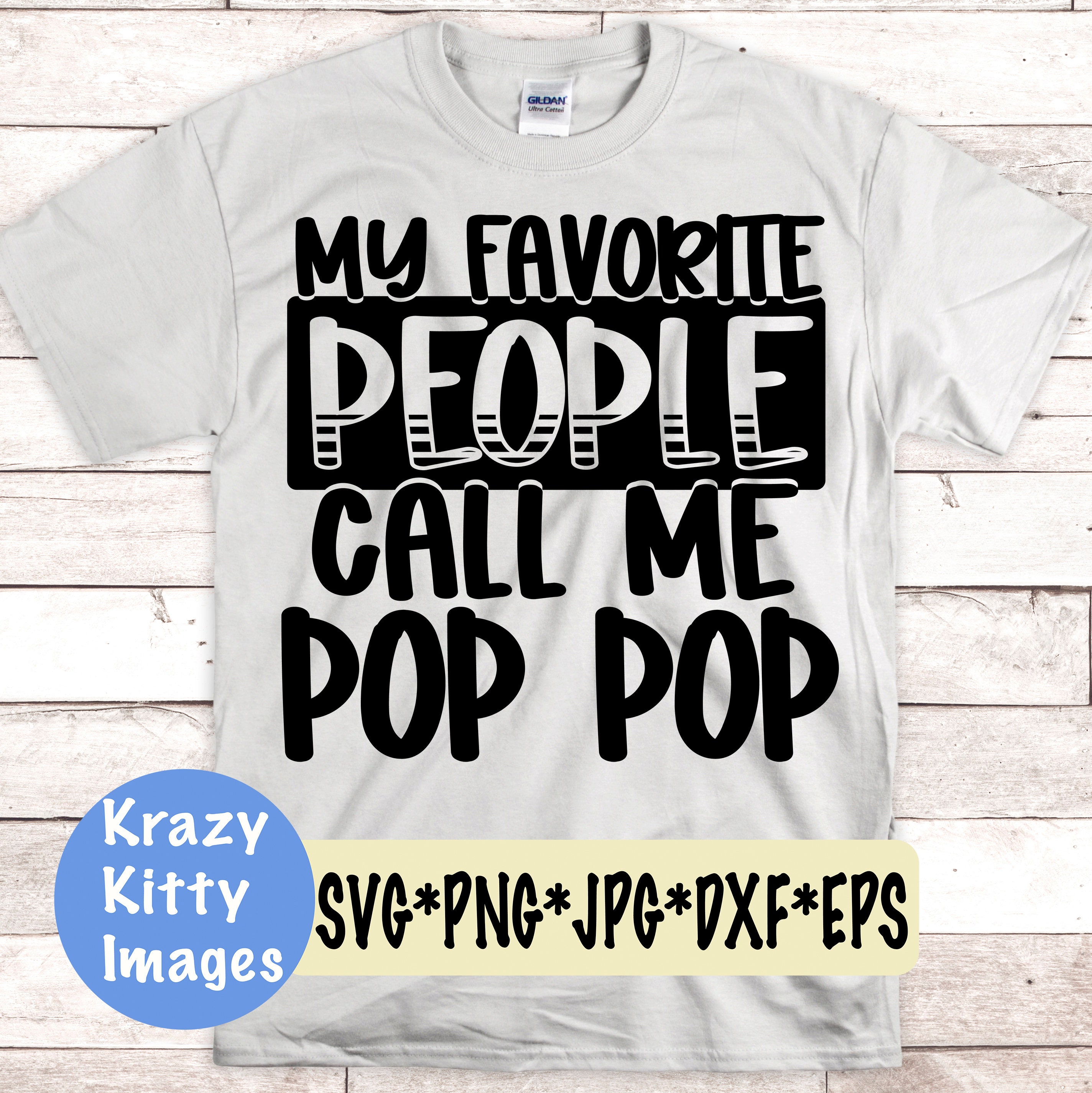 My Favorite People Call Me Pop Pop Svg Grandpa Svg | Etsy