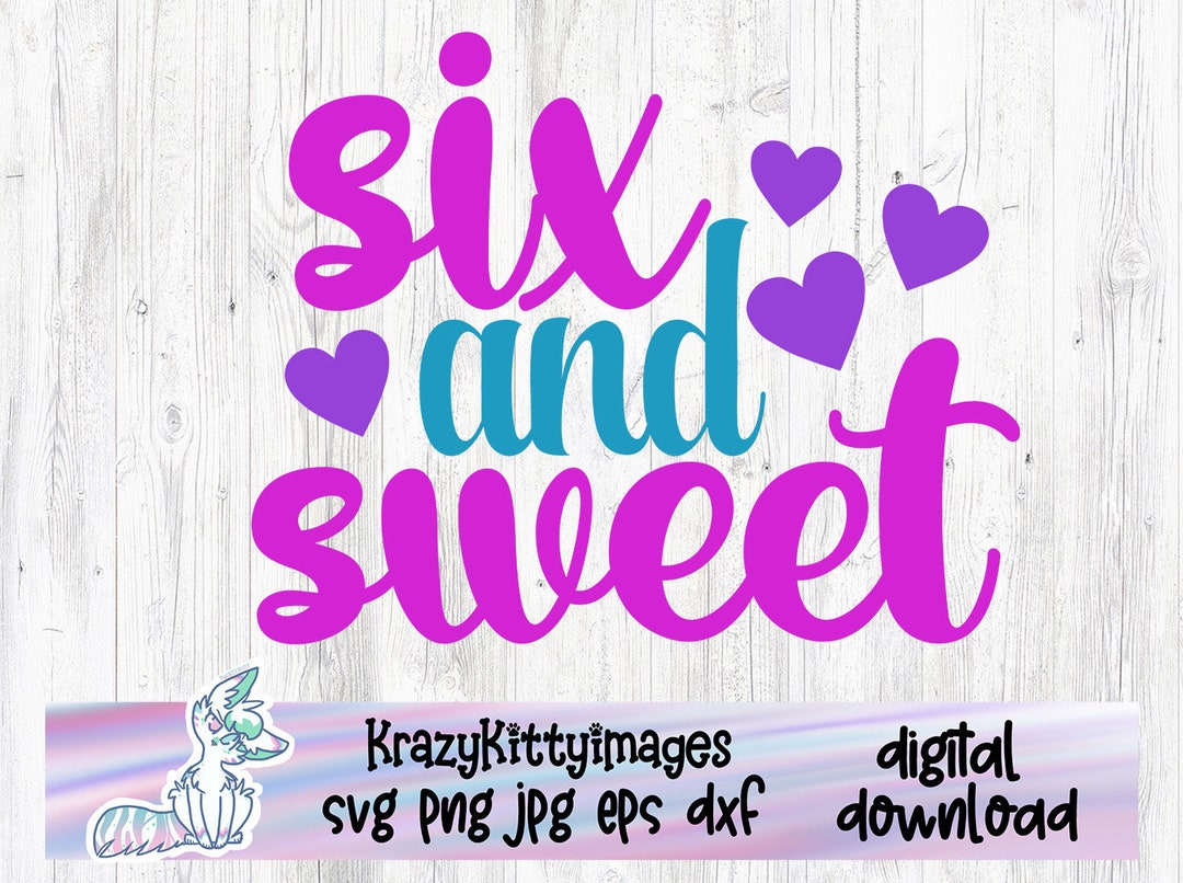 6th Birthday Svg, Six and Sassy Svg, Sixth Birthday Svg, Girls 6th ...