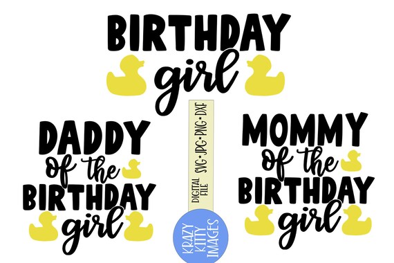 Patito cumpleaños chica svg mamá de una cumpleañera chica - Etsy España