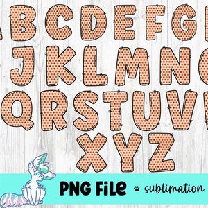 Fall Doodle Letters With Clip Art, Hand Drawn Doodle Alpha Bundle ...