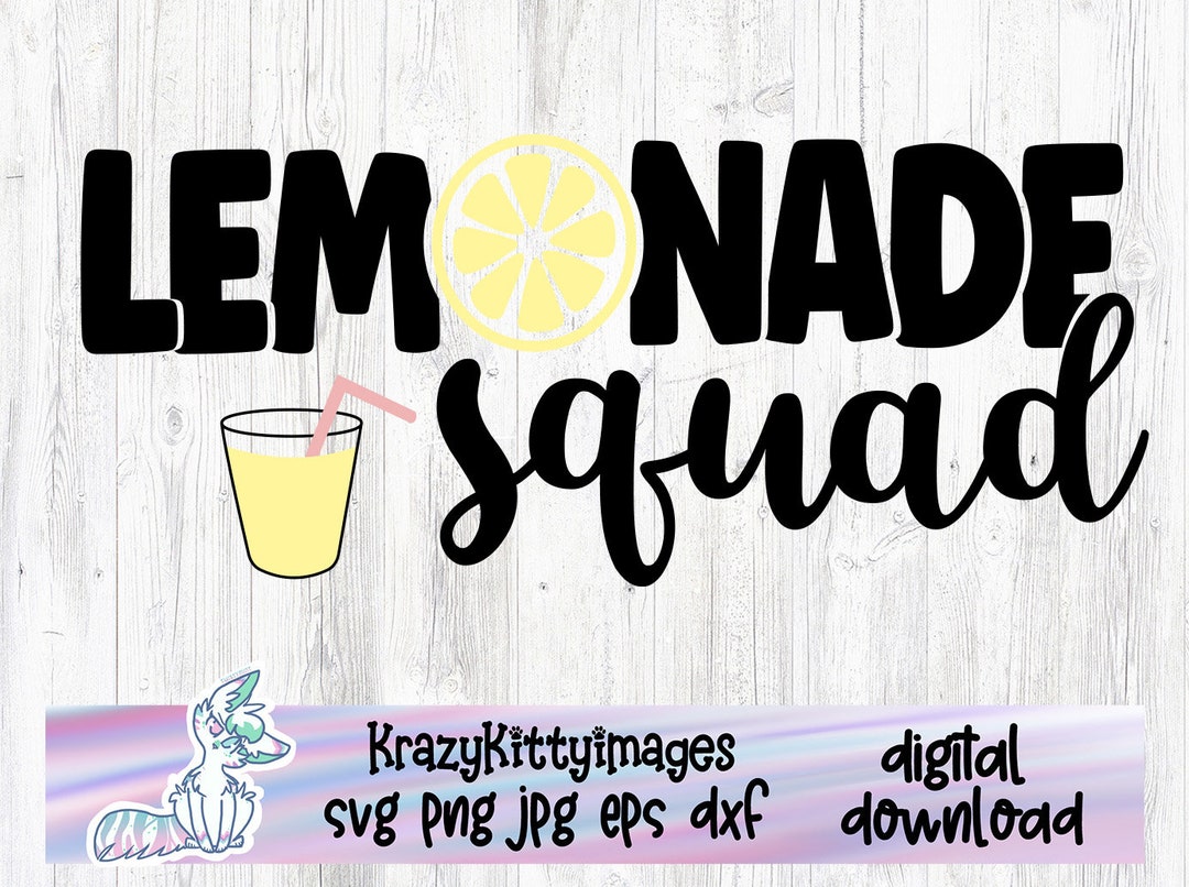 Lemonade Squad, Summer Svg, Lemonade Svg, Lemonade Stand Svg, Matching ...
