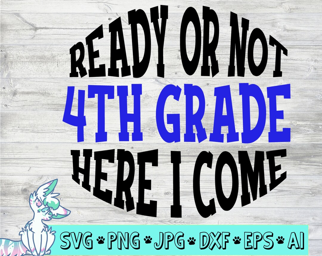 Back to School, 4th Grade SVG, School Cut File, Fourth Grade Svg, Svg ...