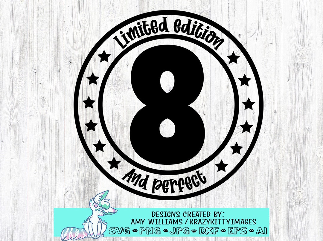 Number 8 Birthday Svg, Eight Svg, 8 Year Old Svg,eight Birthday Svg, 8 ...