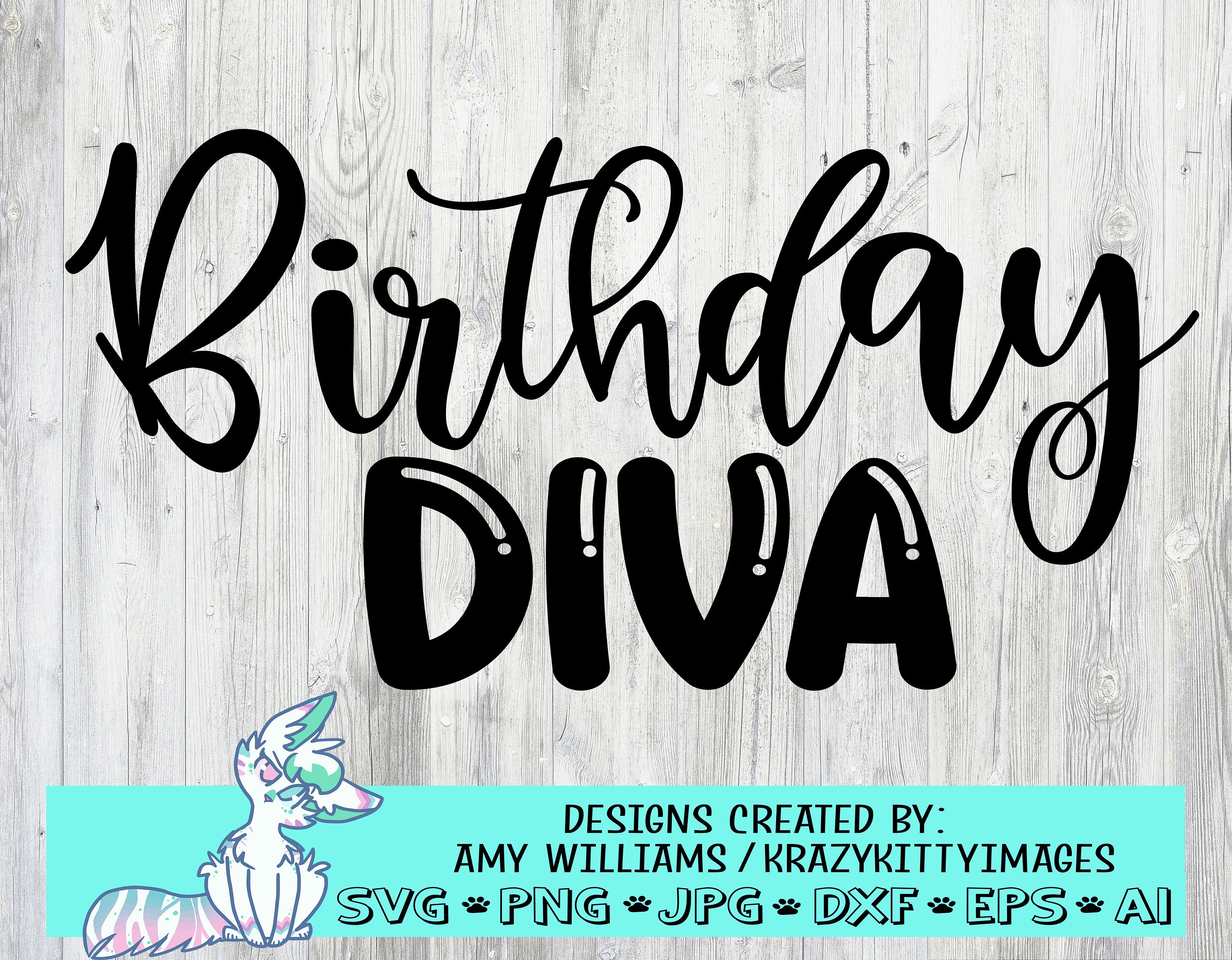 Birthday diva svg birthday girl svg birthday princess svg | Etsy