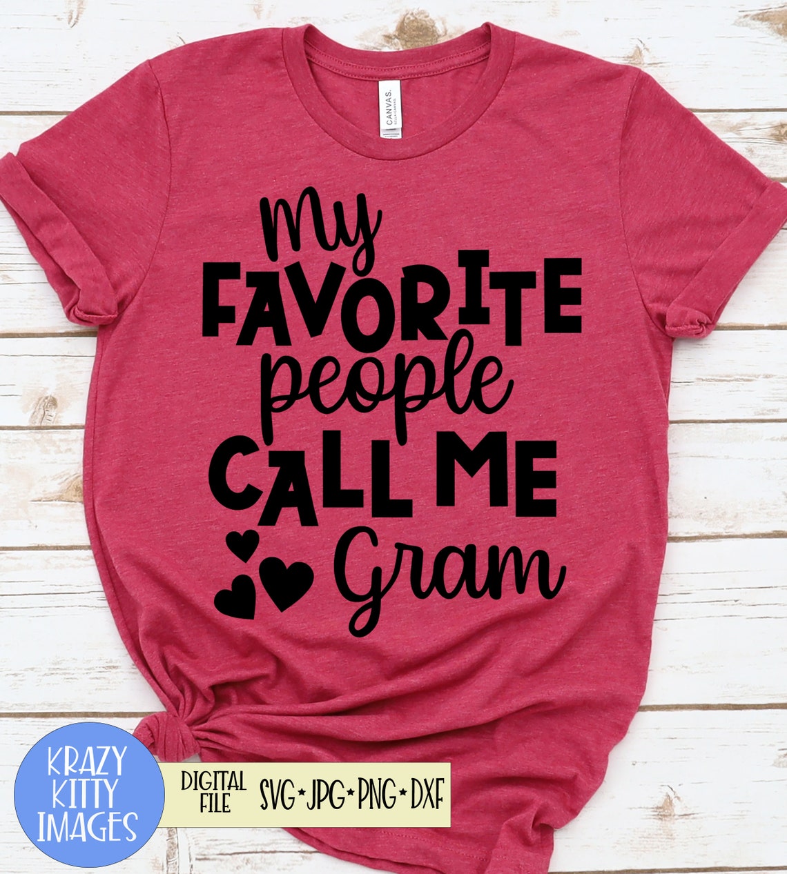 My Favorite People Call Me Gram Mother's Day SVG | Etsy