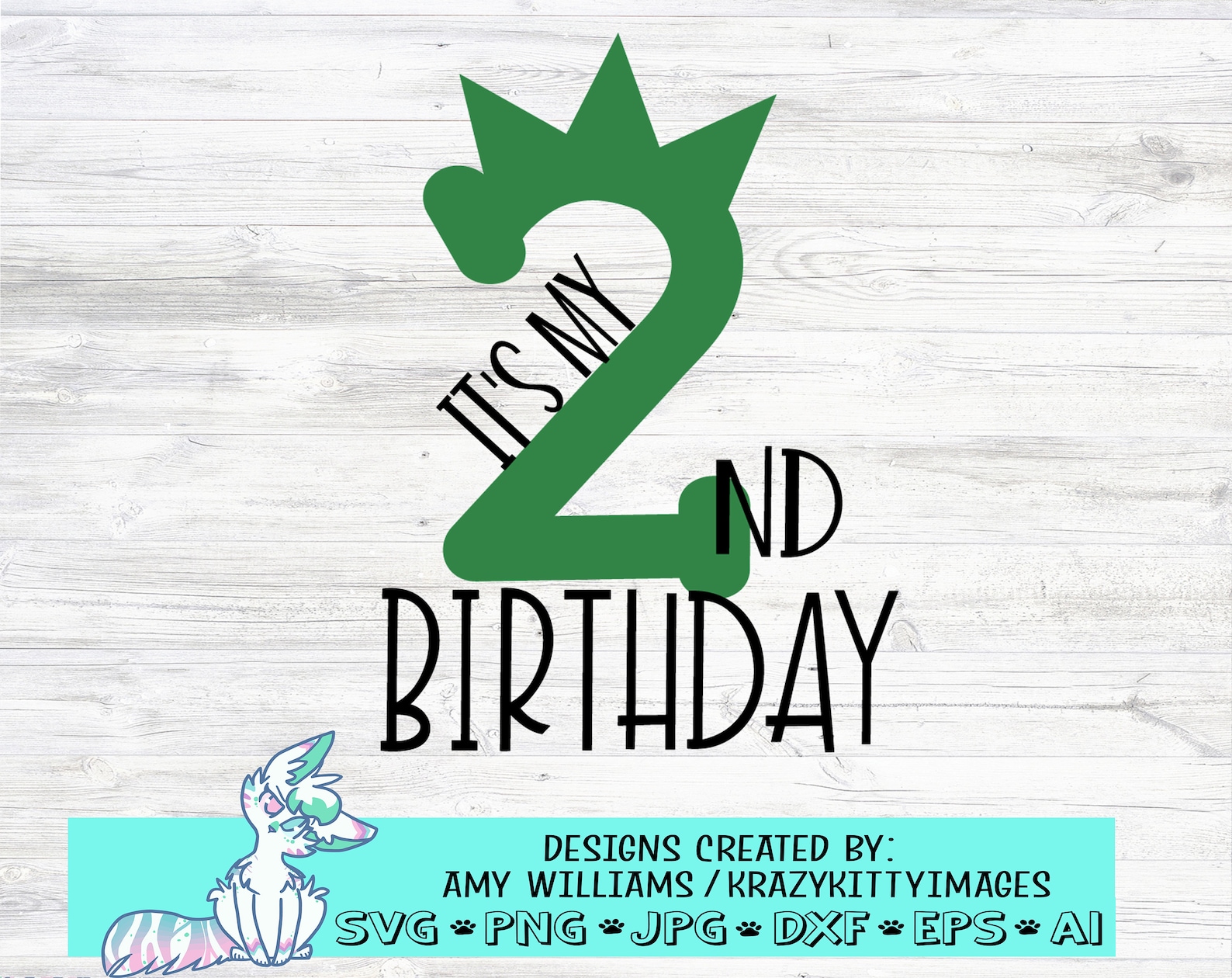 Dinosaur Second Birthday Svg Dinosaur Svg Dinosaur Number - Etsy