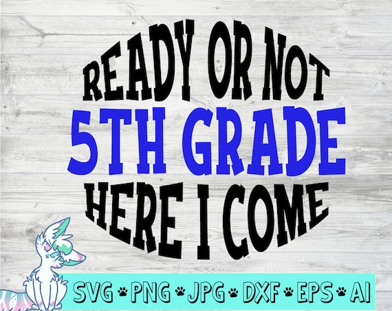Fifth Grader SVG 5th Grade Svg Back to School Svg 5th - Etsy