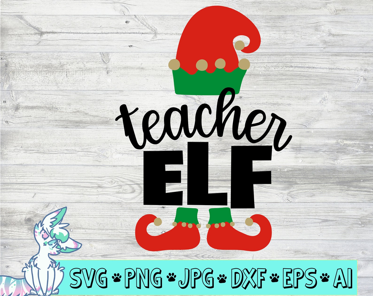 Teacher Elf SVG, Teacher Svg, Christmas SVG, Elf Svg, Christmas Cut ...