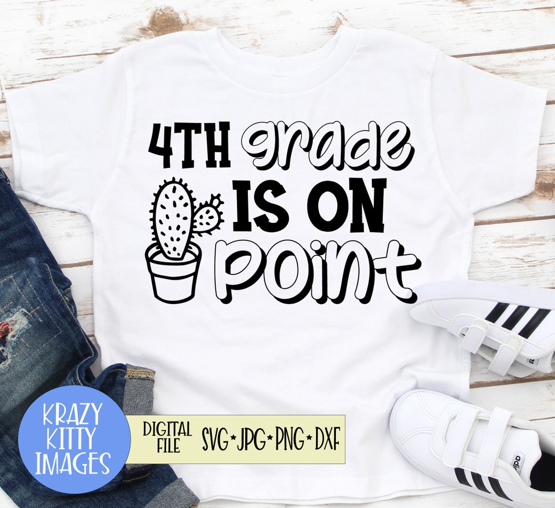 4th Grade Svg 4th Grade is on Point Svg Back to School Svg | Etsy