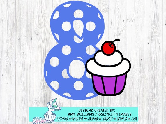 8th Birthday Svg Eighth Birthday Svg Girls 8th Birthday Svg | Etsy