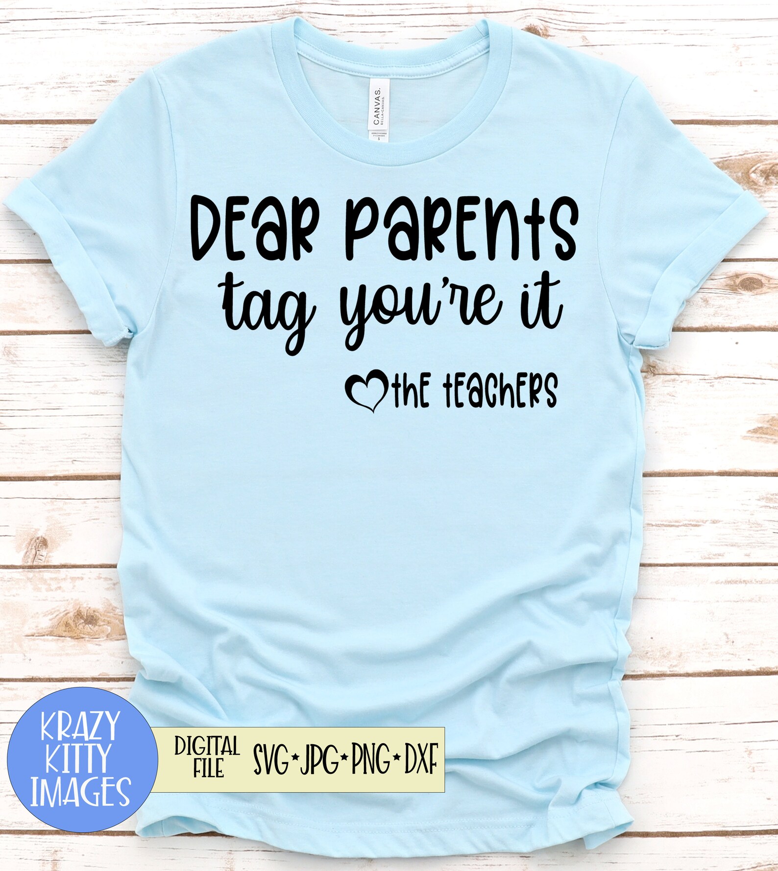 Teacher SVG Dear Parents Tag You're It SVG Teacher | Etsy