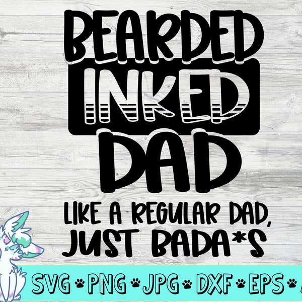 Badass Dad Svg - Etsy