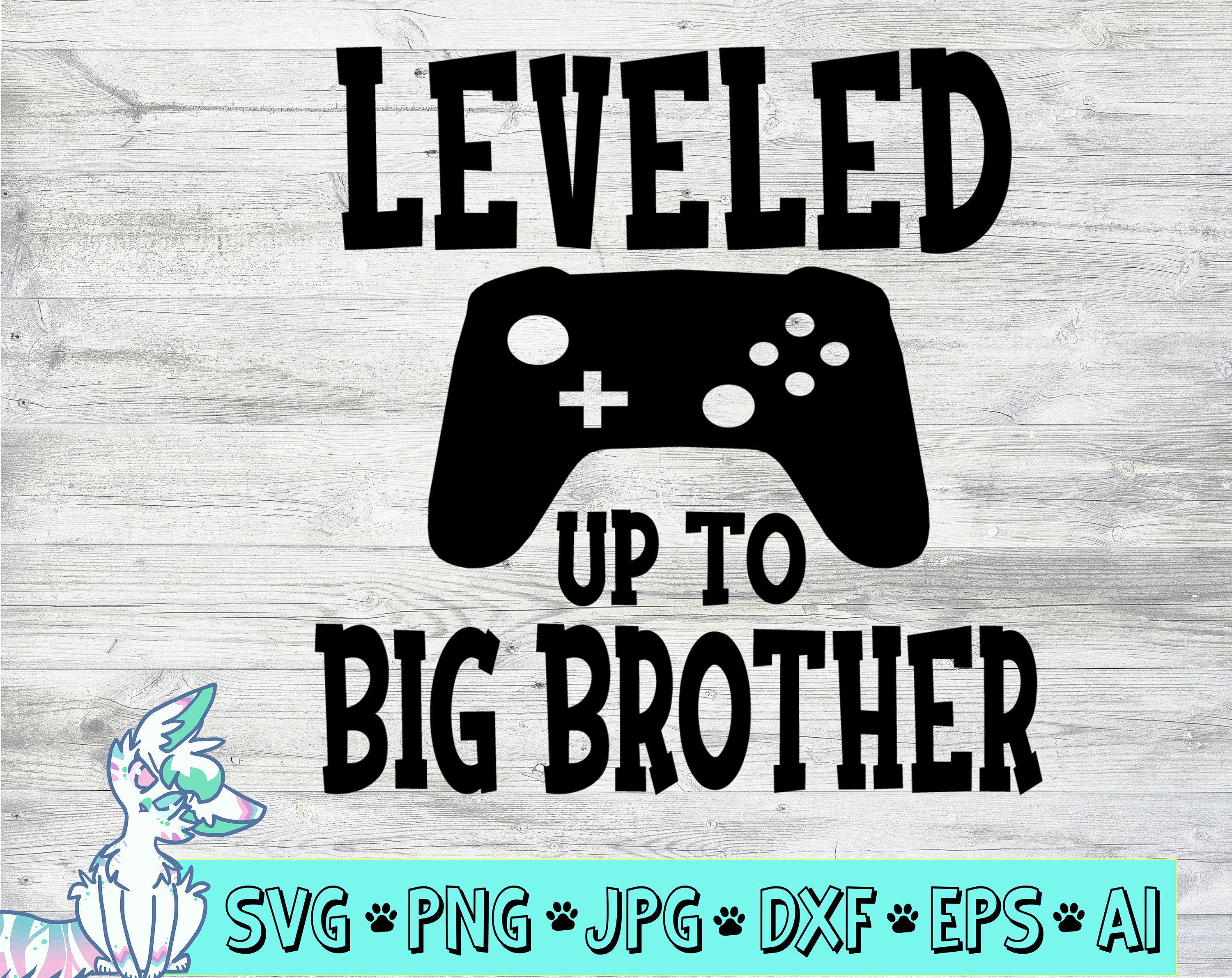 Big brother svg promoted to svg leveled up to big brother | Etsy