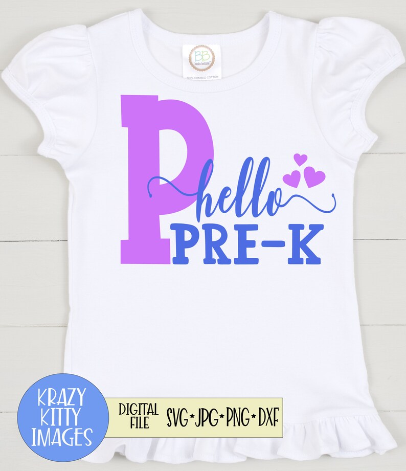 Hello Pre-k Svg Preschool Svg Pre K Svg First Day of School - Etsy