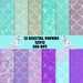 Mermaid Galaxy Digital Paper Seamless Background Rainbow - Etsy