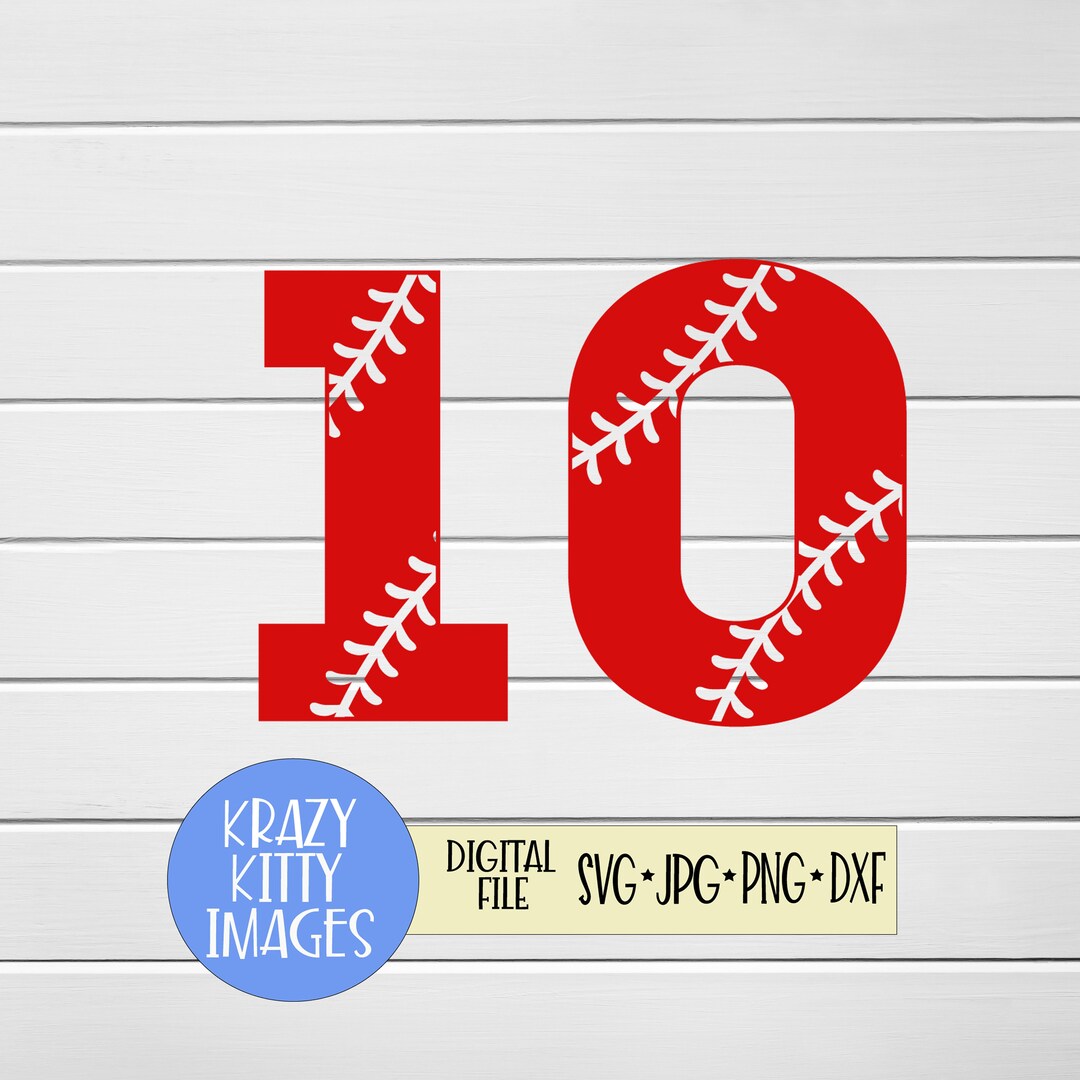 Boys 10th Birthday Svg, Boys Baseball Birthday Svg, Double Digits Svg ...