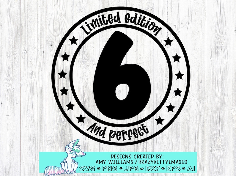Number 6 Birthday Svg Six Svg 6 Year Old Svg Sixth Birthday - Etsy