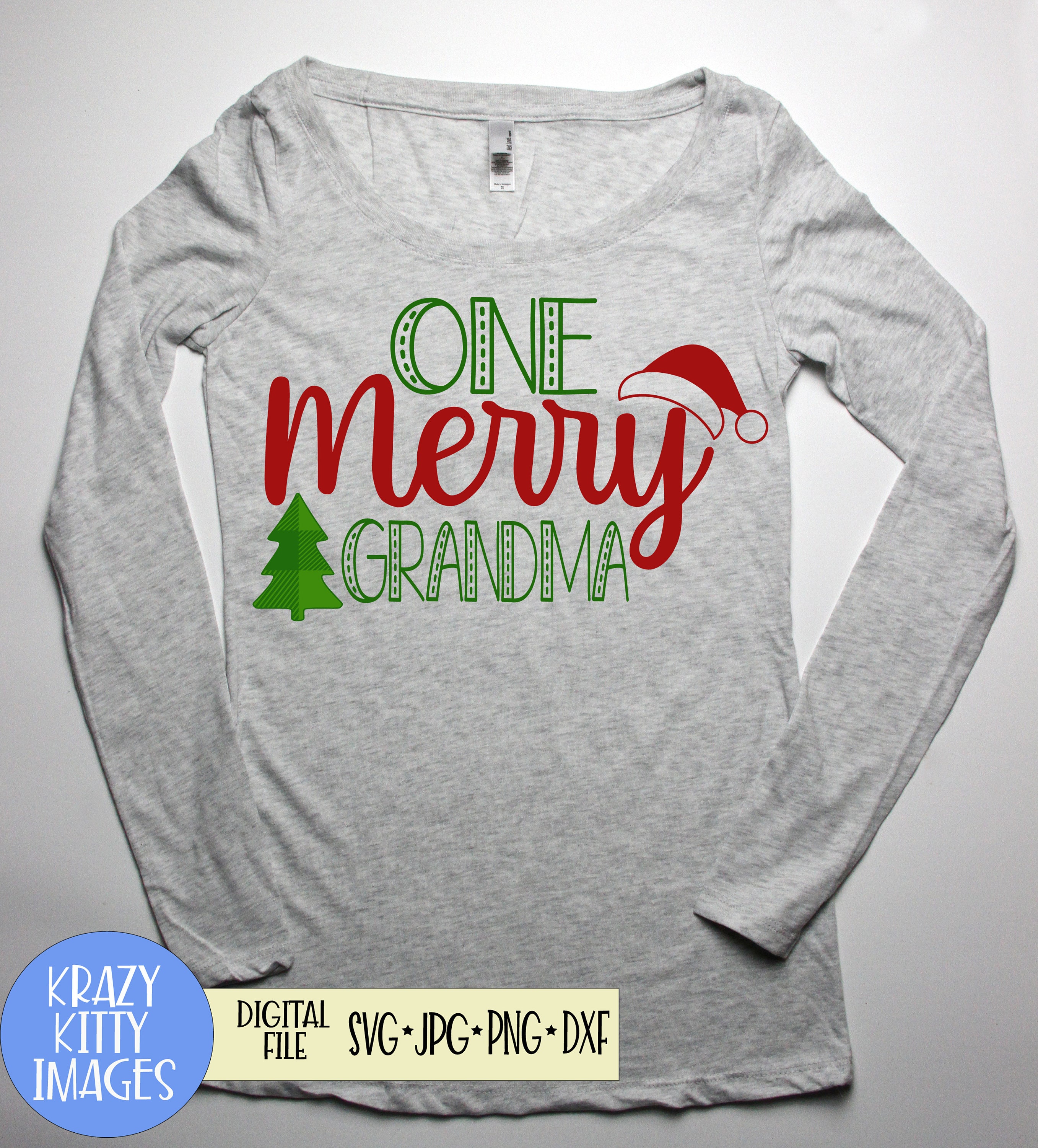 One Merry Grandma Svg Christmas Svg Grandma Svg Mimi Svg | Etsy