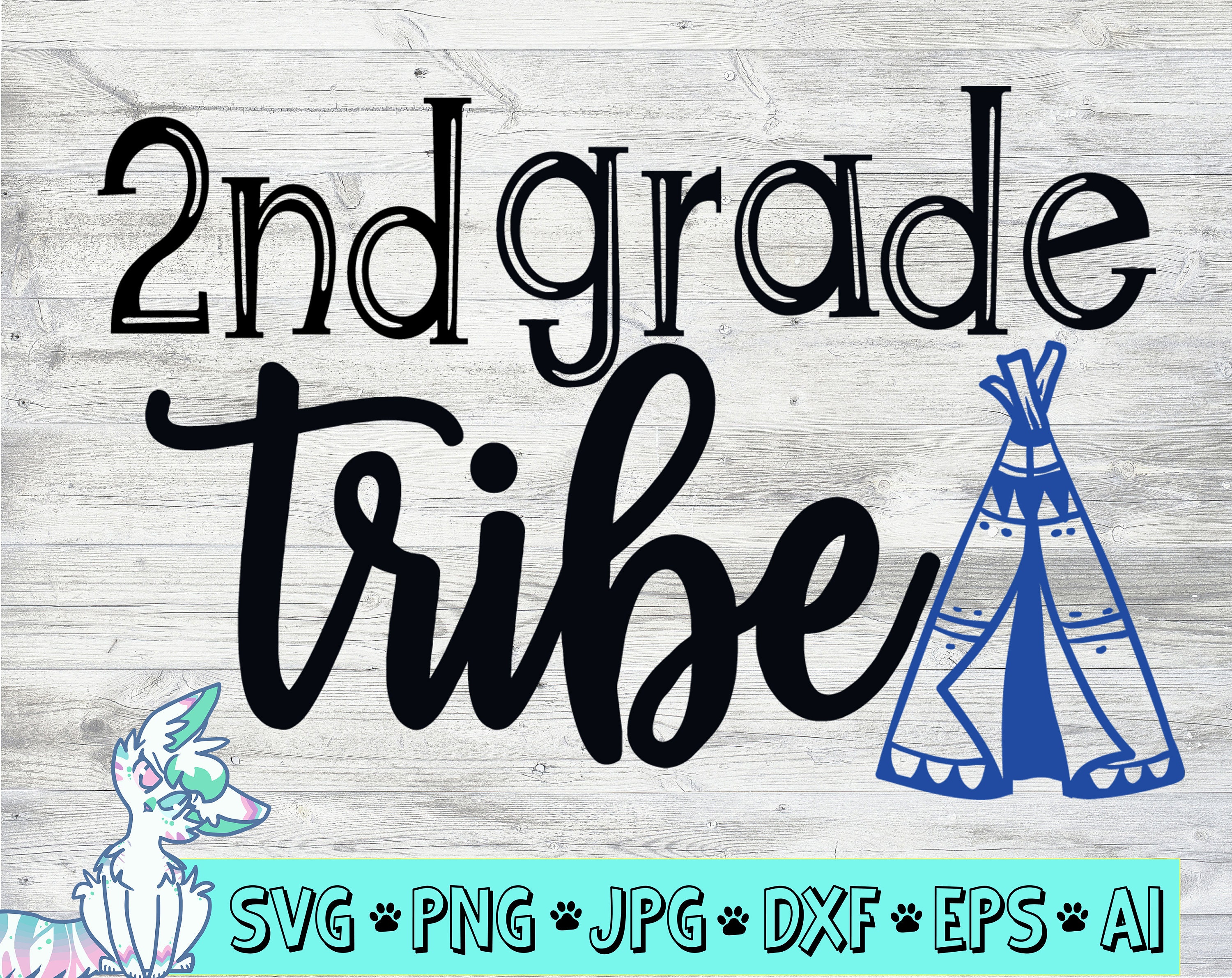 Svg de segundo grado Svg de profesor svg de 2º grado svg de | Etsy México