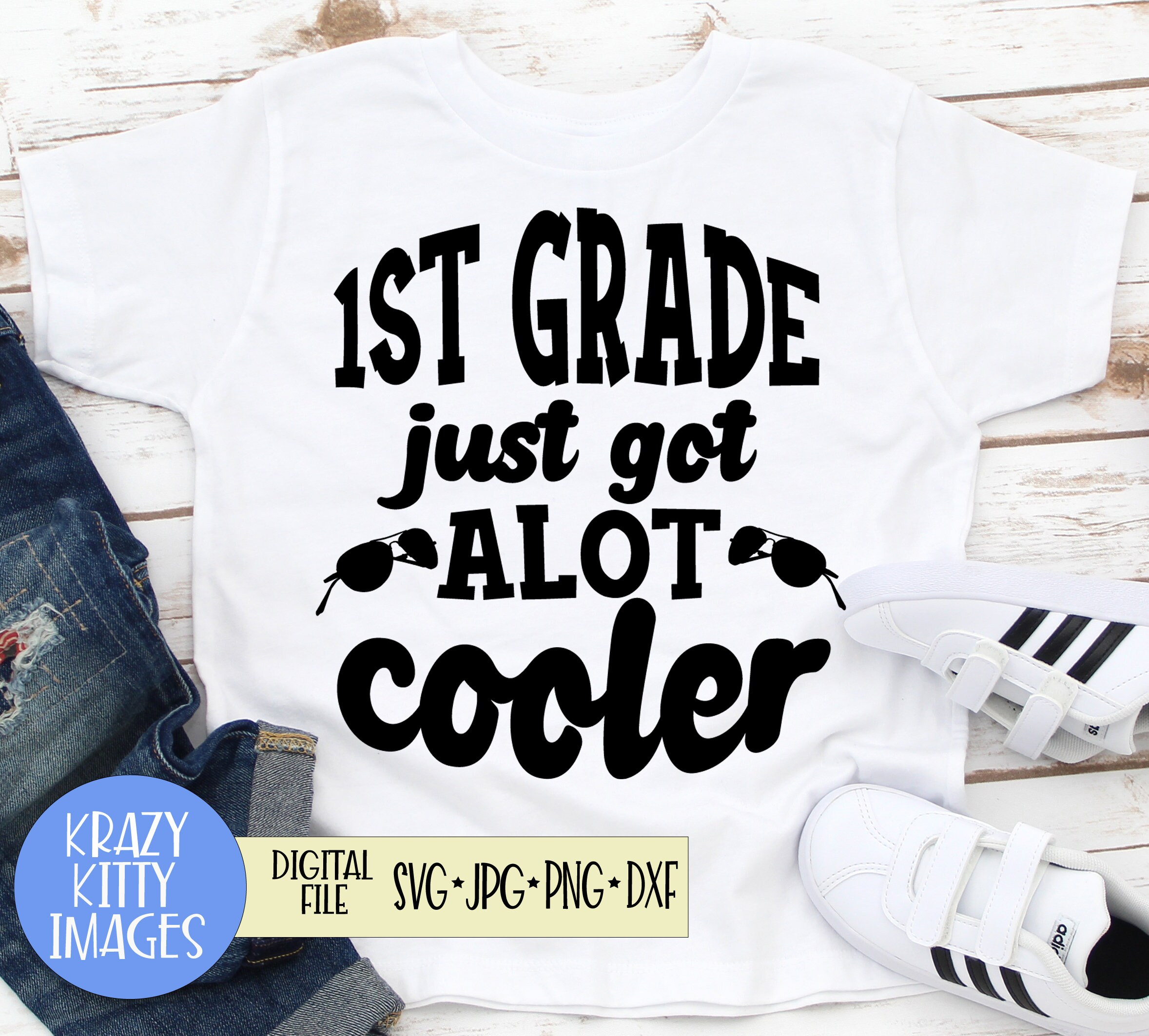 1st Grade SVG Back to School School Cut File School Shirt | Etsy