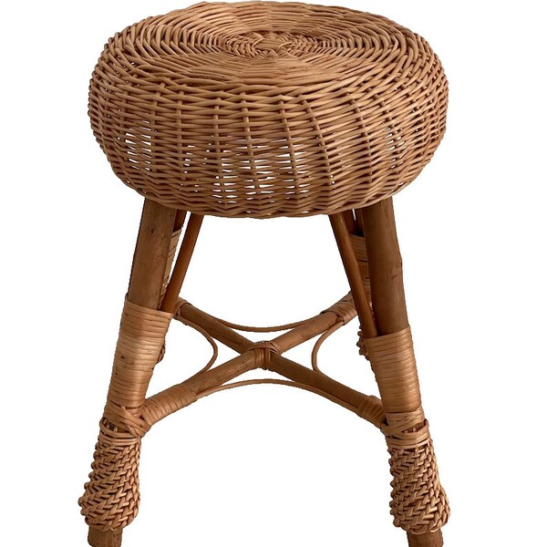 Wicker Stool - Etsy
